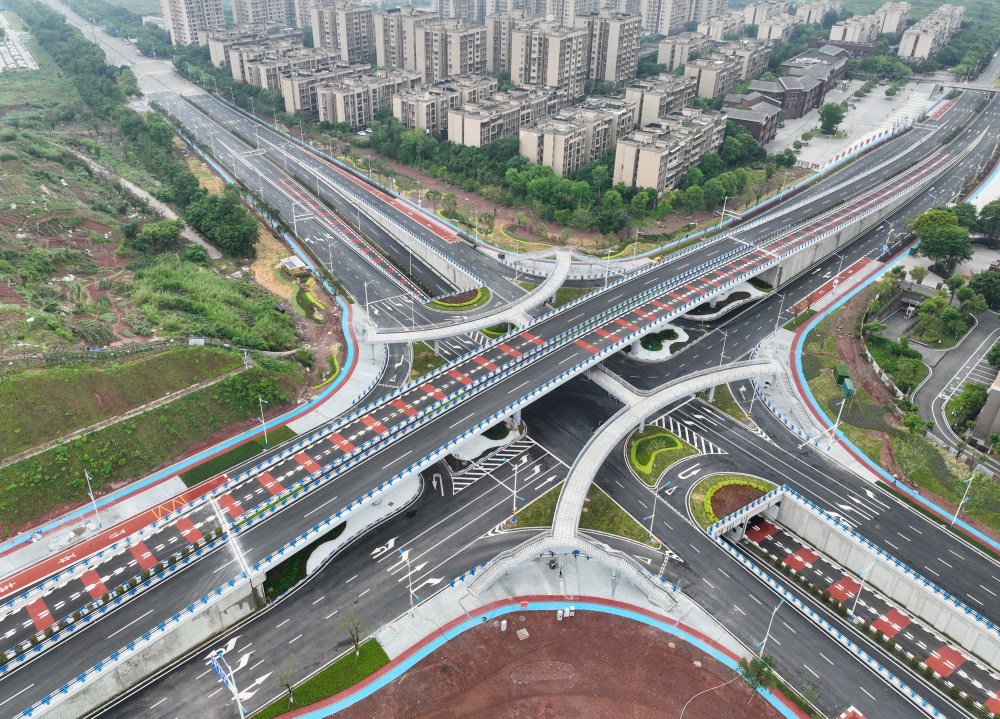 图片新闻两江新区水土新城三大交通项目——万福路桥梁 重庆日报网